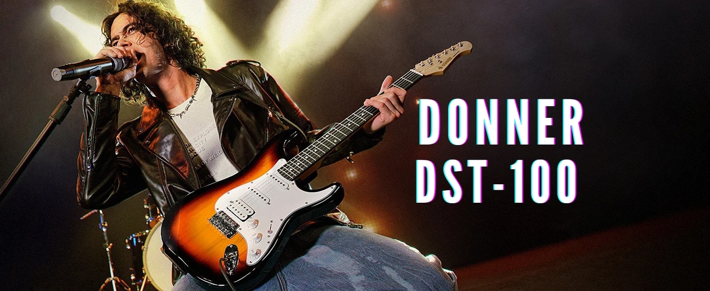 Kit Donner DST-100 com Guitarra, Amplificador e Diversos Acessórios ...